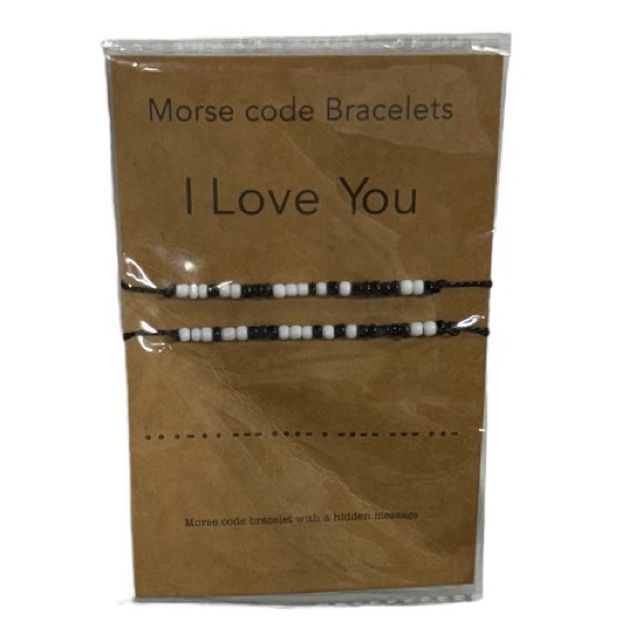 Jewelry | Morse Code Bracelets Pack Of 2 I Love You Bracelets ...